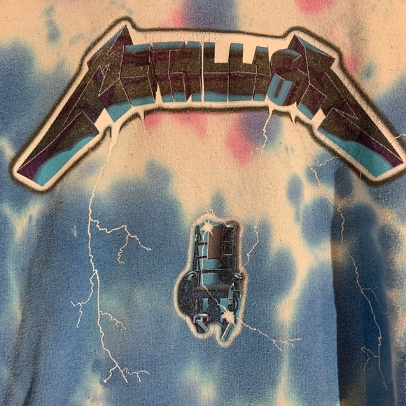 Shirts | Metallica Small Tiedye Graphic Vintage Hoodie | Poshmark